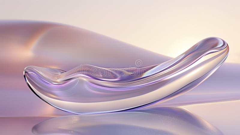 Abstract Fluid Background with Colored Liquid Glass. 3d Rendering ...