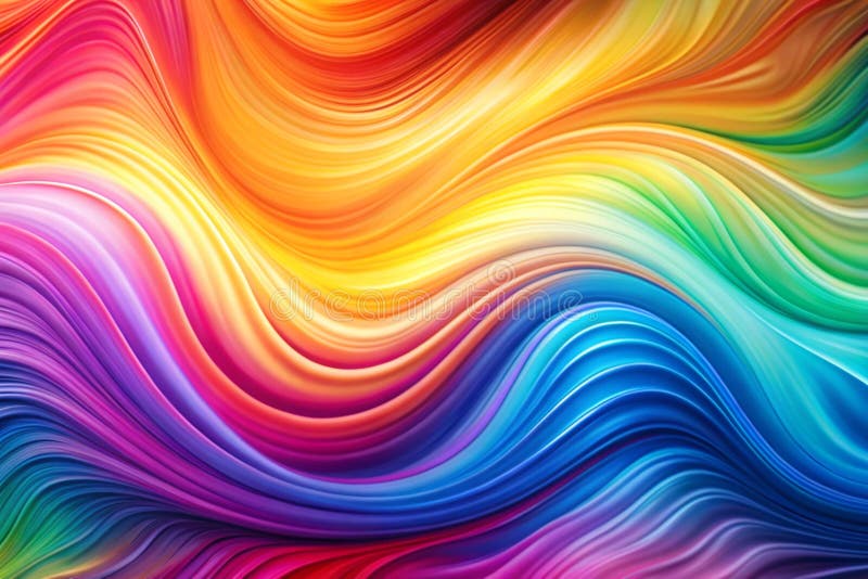 Rainbow Gradient Abstract Fluid Background Stock Illustration ...
