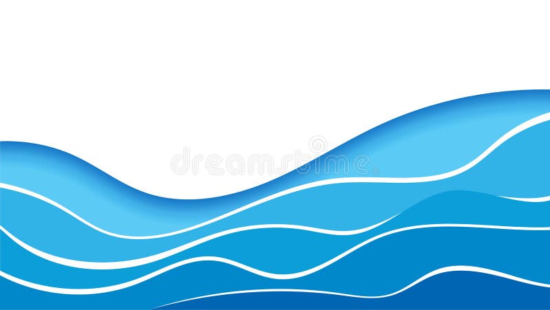 Abstract Fluid Blue Water Wave Banner Vector Stock Vector ...