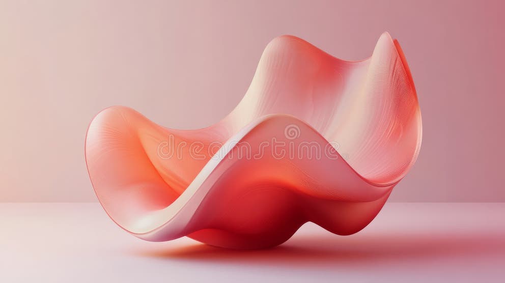 Abstract Fluid 3d Render of Geometry. Background Gradient Design Element Stock Illustration ...
