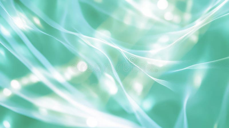 Abstract Fluid Dynamics with Light Effects in Turquoise and White ...