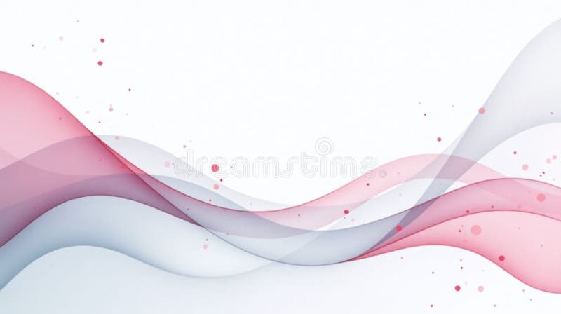 Abstract Fluid Forms in Shades of Pink and White Stock Illustration - Illustration of abstract ...
