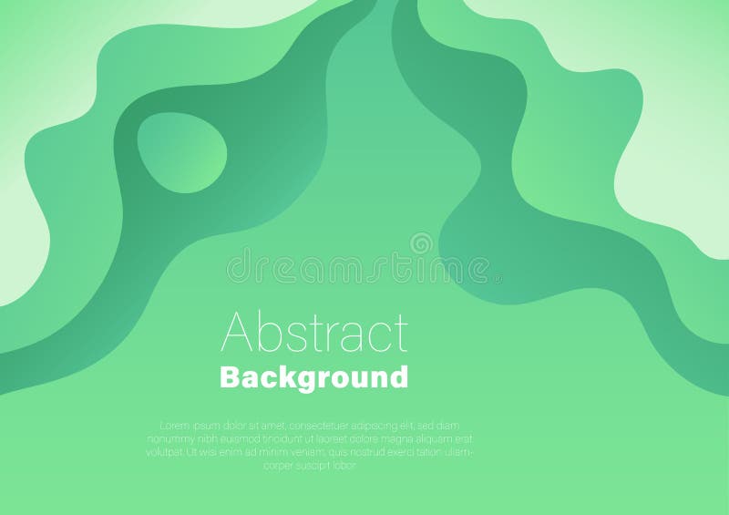 Abstract Fluid Gradient Background, Green Gradient Color Liquid Vector ...