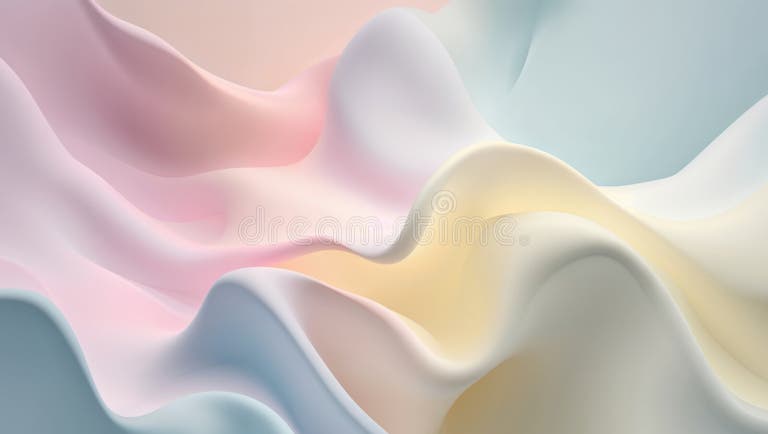 Abstract Fluid Gradient Background with Soft Pastel Colors and Shadow ...