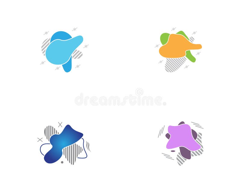 Abstract Fluid Logo Design Vector Template Stock Vector - Illustration ...