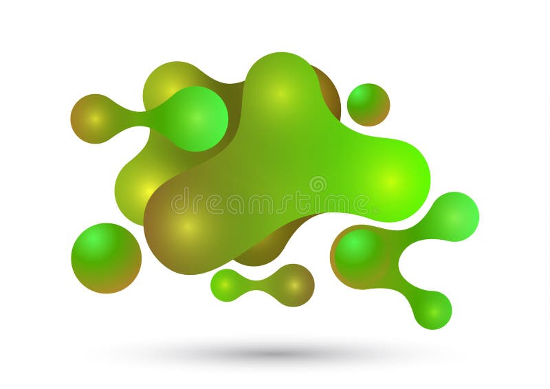 Abstract Fluid and Modern Elements. Dynamic Color Shapes and Lines ...