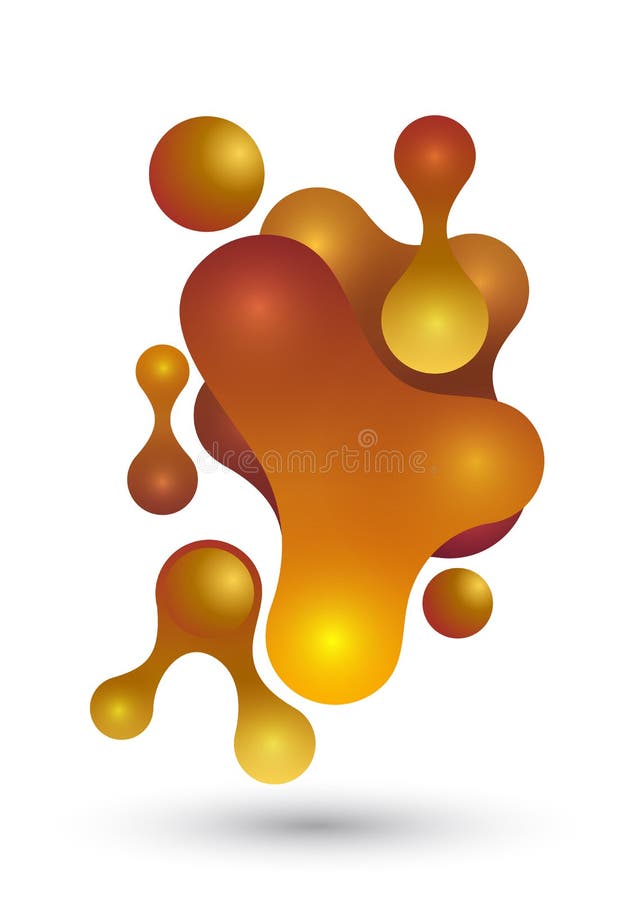 Abstract Fluid and Modern Elements. Dynamic Color Shapes and Lines ...