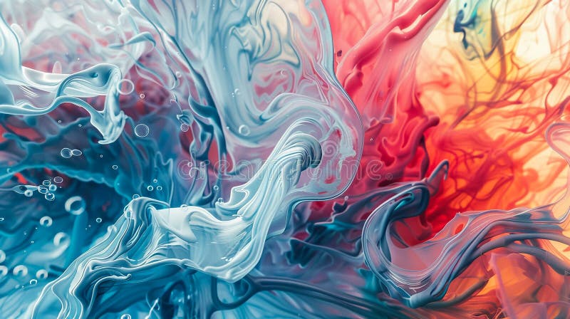 Abstract Fluid Motion Background with Swirling Patterns and Dynamic ...