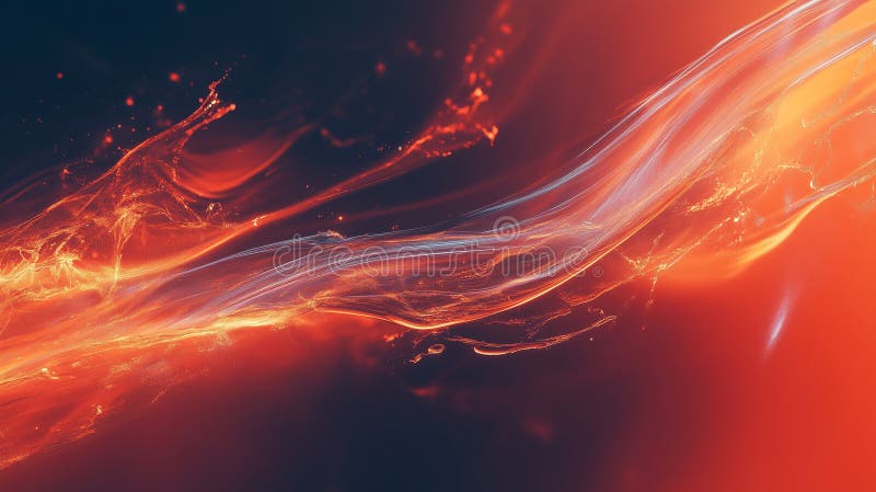 Abstract Fluid Motion with Dynamic Light Waves Stock Photo - Image of ...