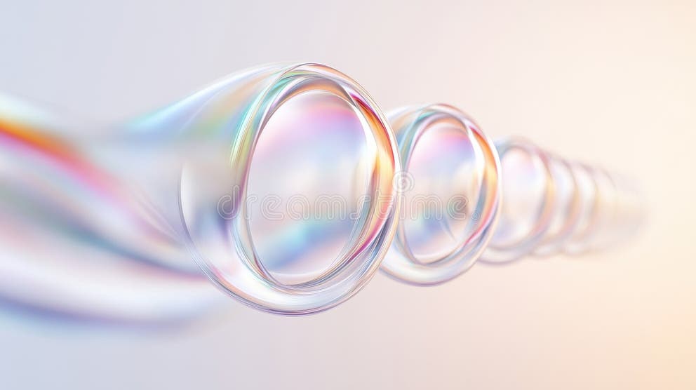 Abstract Fluid Motion of Rainbow-colored Bands Creating an Optical ...