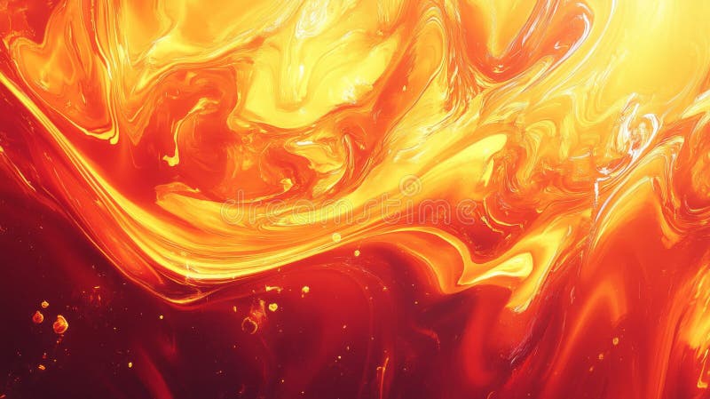 Abstract Fluid Orange Red Yellow Background Texture Stock Illustration ...