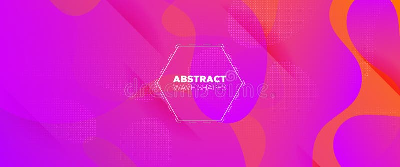 Abstract Fluid Pattern. Pink Minimal Brochure. Stock Vector ...