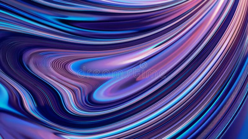 Abstract Fluid Pattern with Vibrant Colors, Digital Swirl Art. Modern ...