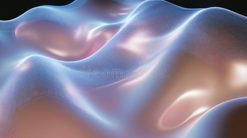 Abstract Fluid Shapes with Soft Lighting, Creating a Serene and Modern ...