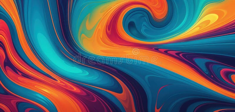"Neon Flux: a Psychedelic Dance of Color and Form" Stock Illustration ...