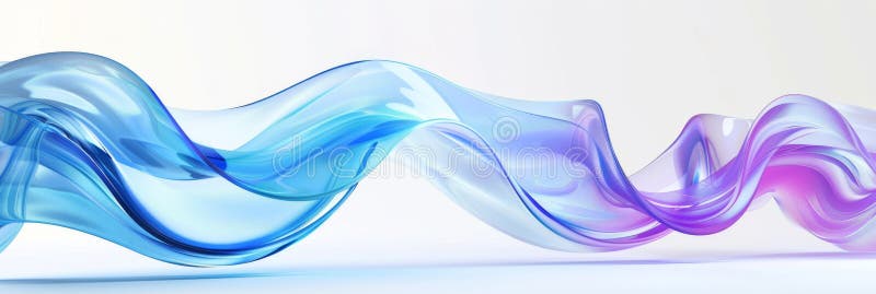 Abstract Fluid Wave Design with Blue and Purple Gradient. Fluid Glass ...
