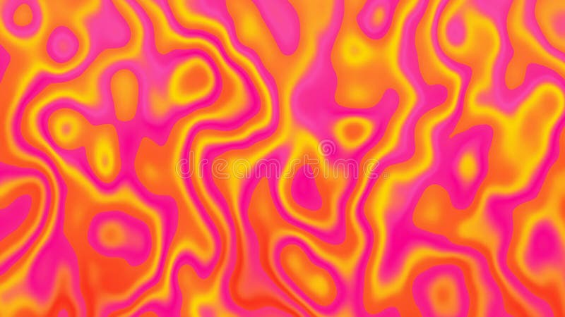 Abstract Fluid Waves with Pink Yellow Gradient Modern Digital ...