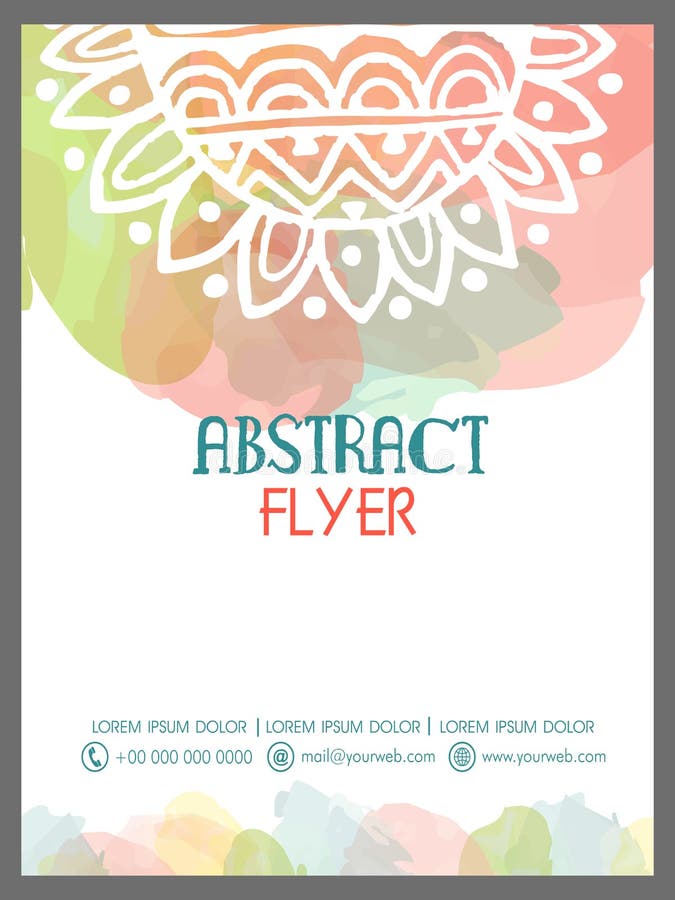 Abstract Flyer, Template or Banner Design. Stock Illustration ...