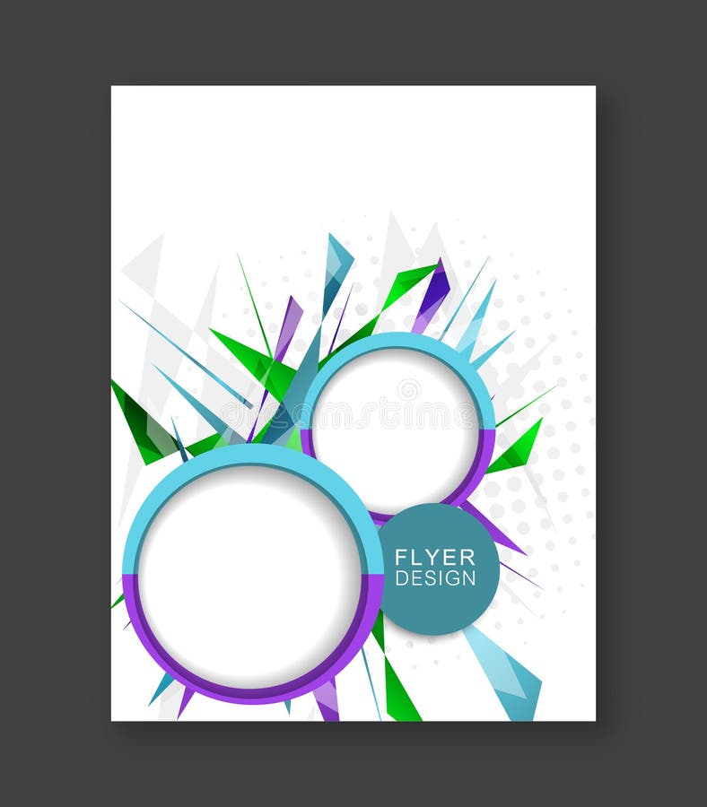 Abstract Flyer, Cover Design, Brochure or Corporate Banner with ...