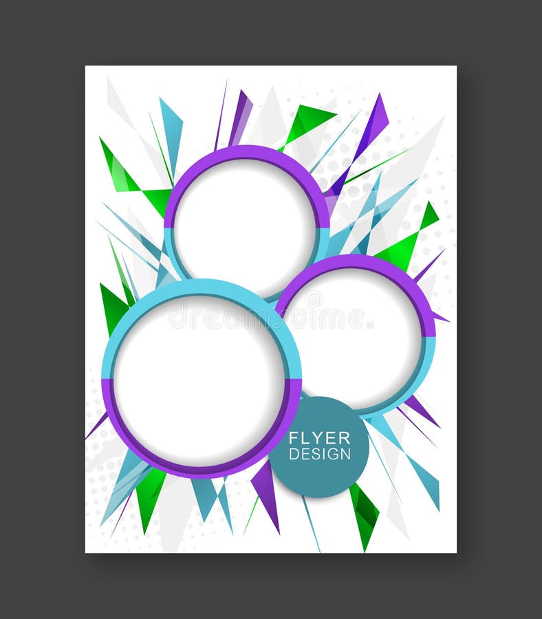 Abstract Flyer, Cover Design, Brochure or Corporate Banner with ...