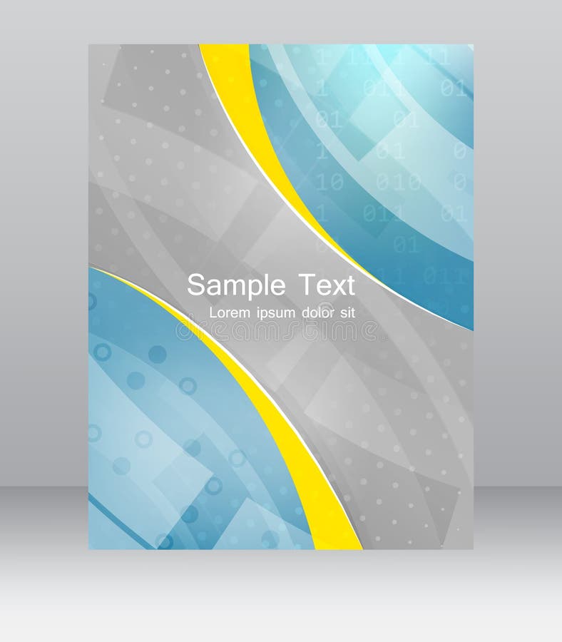 Abstract Flyer or Cover Design Template, Brochure, Folder for Business ...