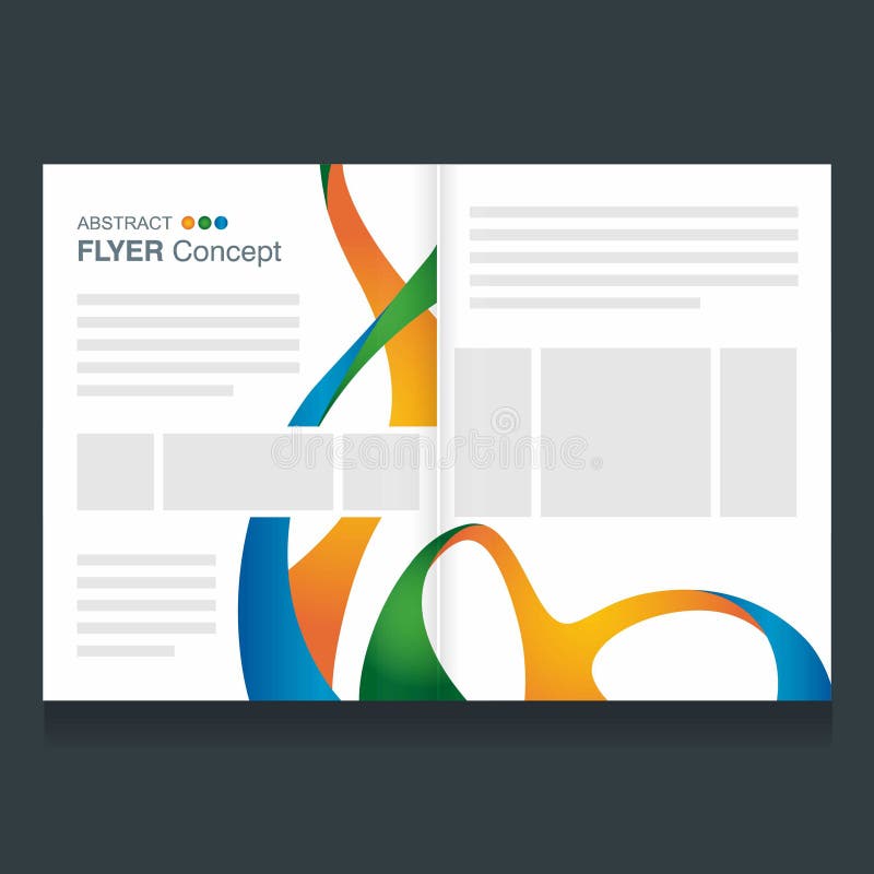 Abstract Flyer Design Vector and Typography Stock Vector - Illustration ...