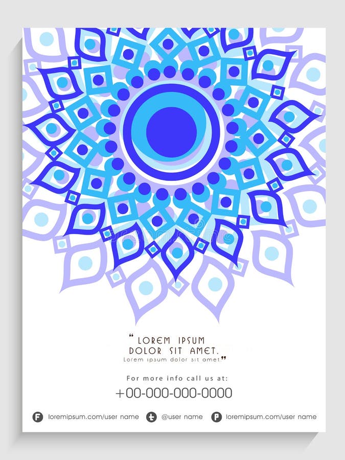 Abstract Flyer, Template or Banner Design. Stock Illustration ...