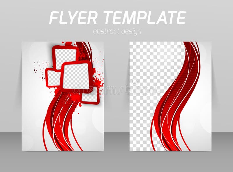 Abstract Flyer Template Design Stock Vector - Illustration of frame ...