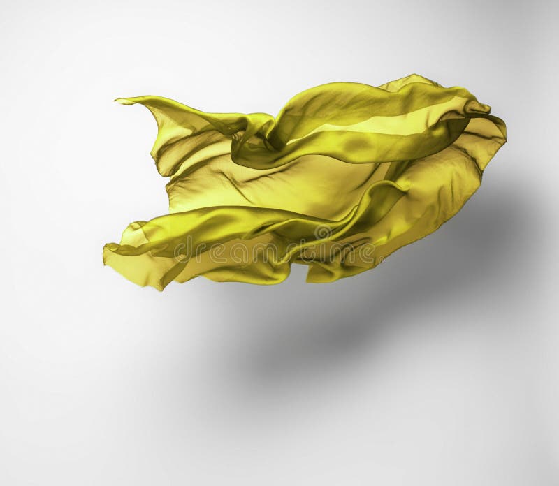 Abstract flying fabric stock image. Image of yellow, flow - 89519515