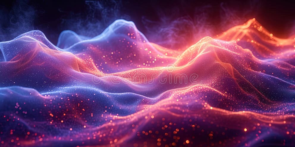 Abstract Flying Objects that Form a Dynamic Backgroun Stock Image ...