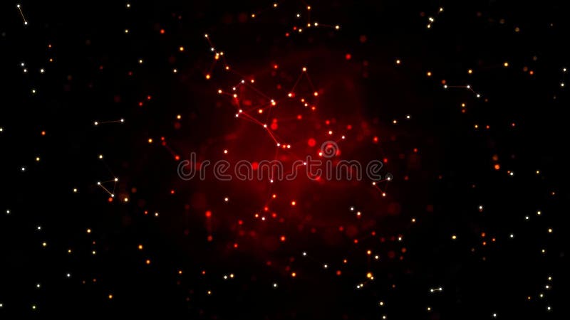 Abstract Flying Particles Geometric Zoom 4k Video Background Stock ...
