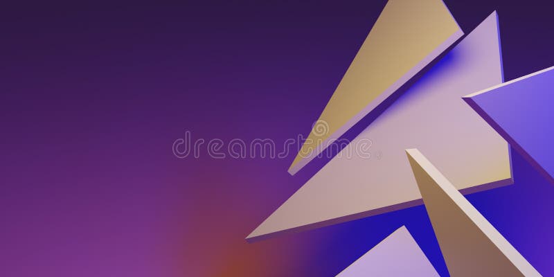 Abstract Flying Purple Triangles Pattern Luxury Dark Background. Modern ...
