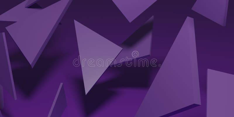 Abstract Flying Purple Triangles Pattern Luxury Dark Background. Modern ...