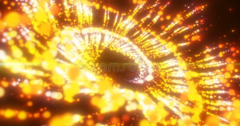 Abstract Flying in a Spiral in a Whirlwind Exploding Yellow Bright ...