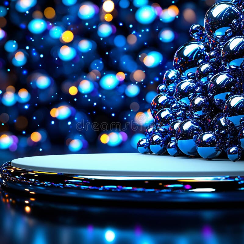 Abstract Foam and Liquid Textures with Metallic Accents Stock ...