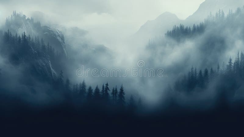 Abstract Foggy Background, Abstract Illustration Stock Illustration ...