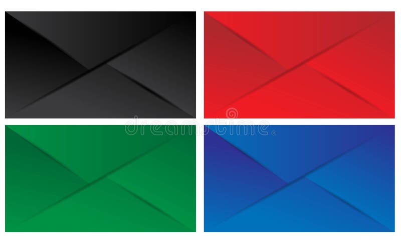 Abstract Folded Paper Backgrounds Set Different Colors 1 Stock Vector ...