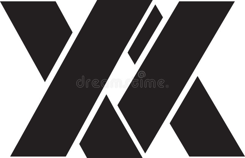 Abstract Folding Logo Illustration in Trendy and Minimal Style Stock ...