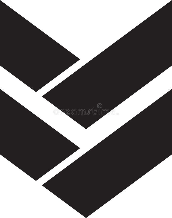 Abstract Folding Logo Illustration in Trendy and Minimal Style Stock ...