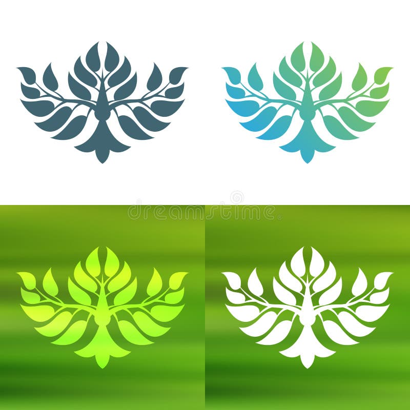 Abstract Foliate Decoration. Flower Symbol Stock Illustration ...