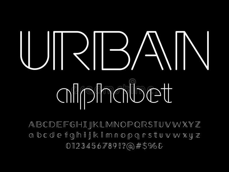 Abstract font stock vector. Illustration of style, alphabet - 201362014