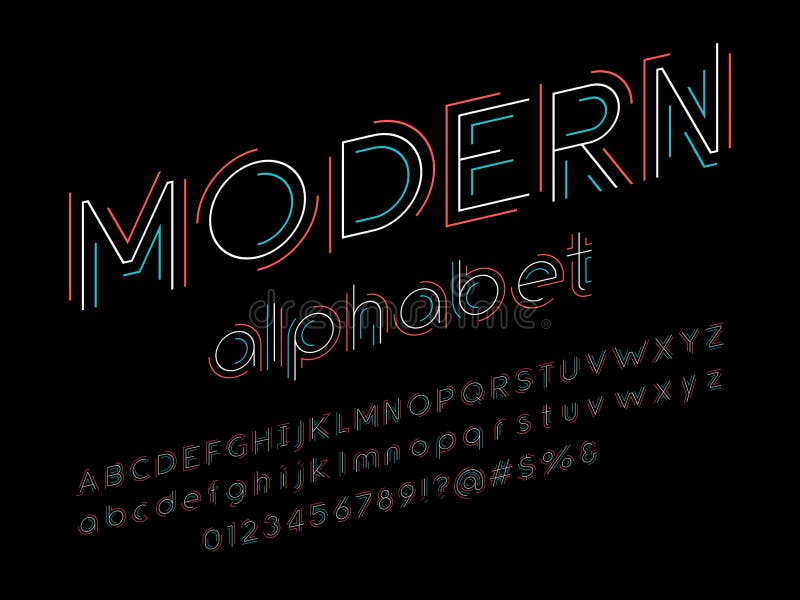 Abstract font stock vector. Illustration of design, creative - 203056826