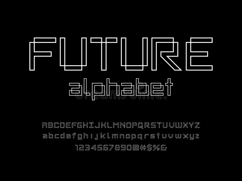 Abstract font stock vector. Illustration of collection - 209082473