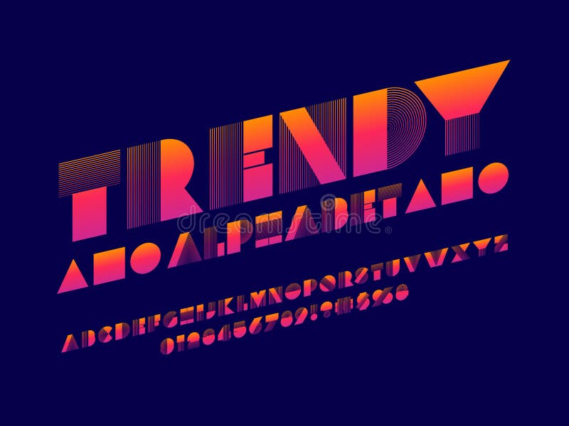 Abstract font stock vector. Illustration of symbol, style - 236719181