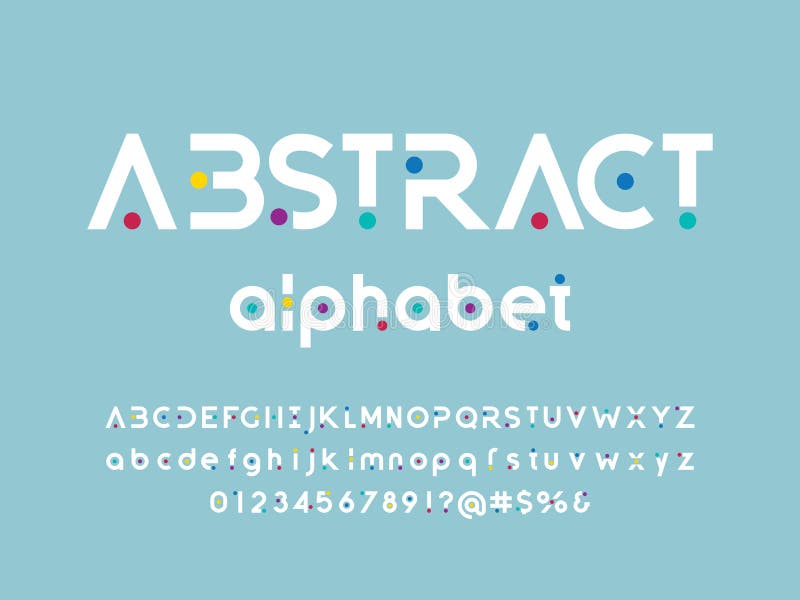 Abstract font stock vector. Illustration of line, typeface - 249887697