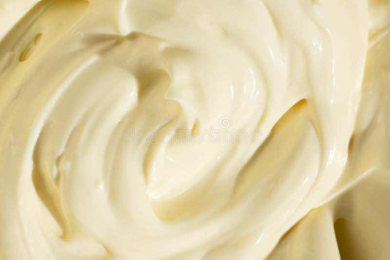 Abstract Food Background. Swirled Mayonnaise Spread Stock Image - Image ...