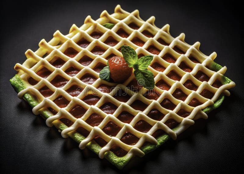 Abstract Food Photography a Deformed Grid Pattern Explores Culinary Art ...