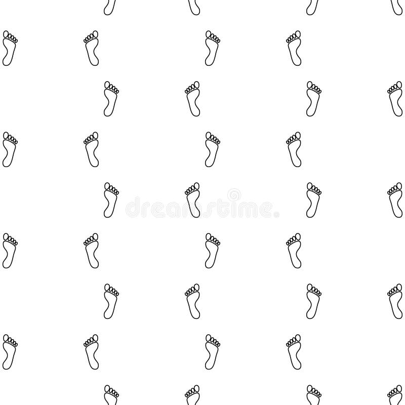 Abstract foot pattern stock illustration. Illustration of cartoon ...