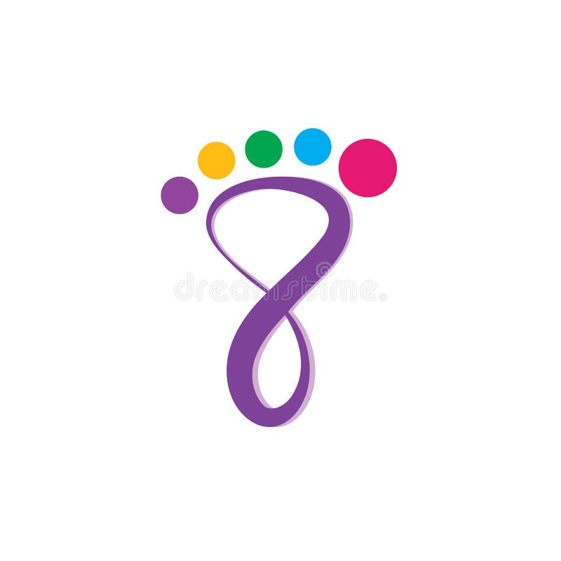 Abstract Foot People Unity Ilustration Vector Icon Concept Design Stock ...