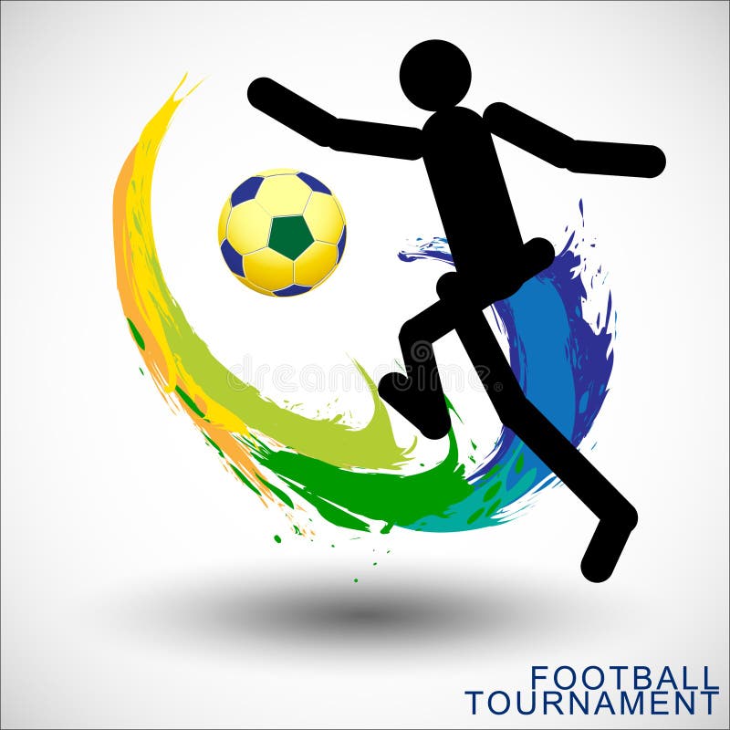Abstract Football (soccer) Background. Stock Illustration ...
